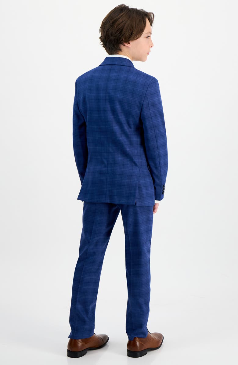 Tallia Kids' Navy Plaid Stretch Suit | Nordstromrack