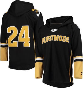 New Jersey Sets Men's Black/Gold Beast Mode Hooded Hockey Jersey ...