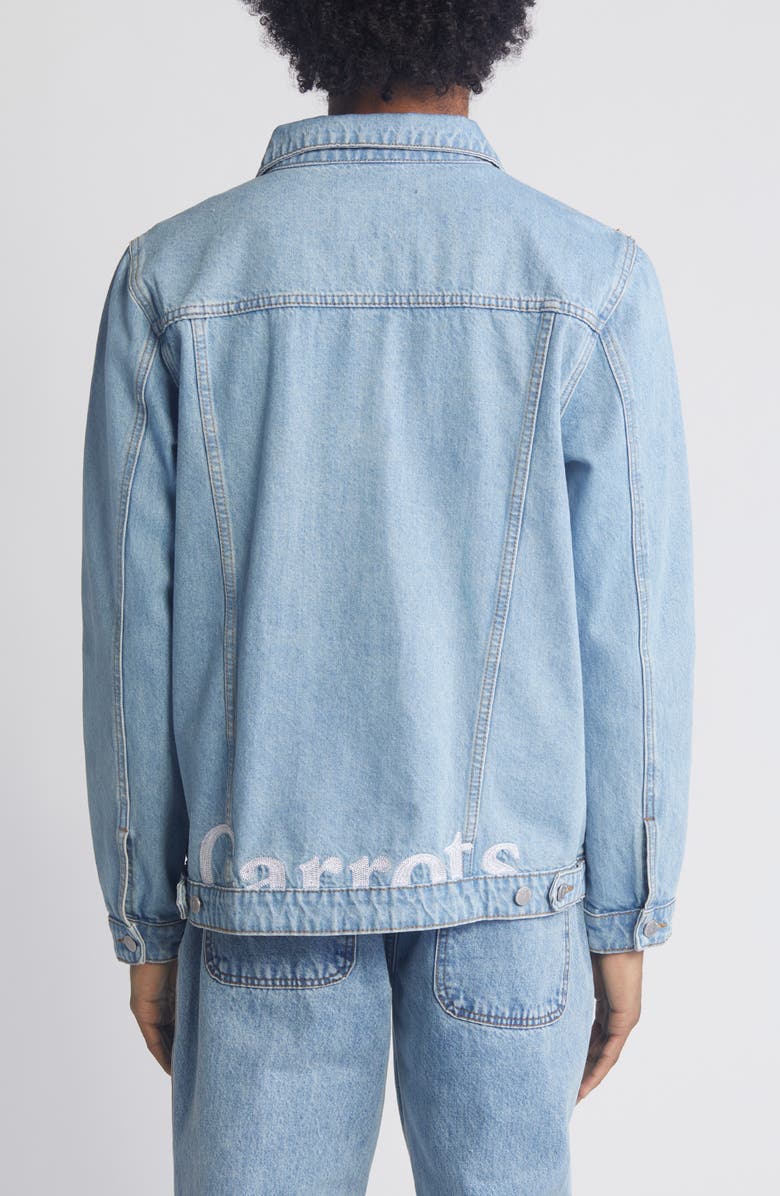 CARROTS BY ANWAR CARROTS Wordmark Embroidered Cotton Denim Jacket ...