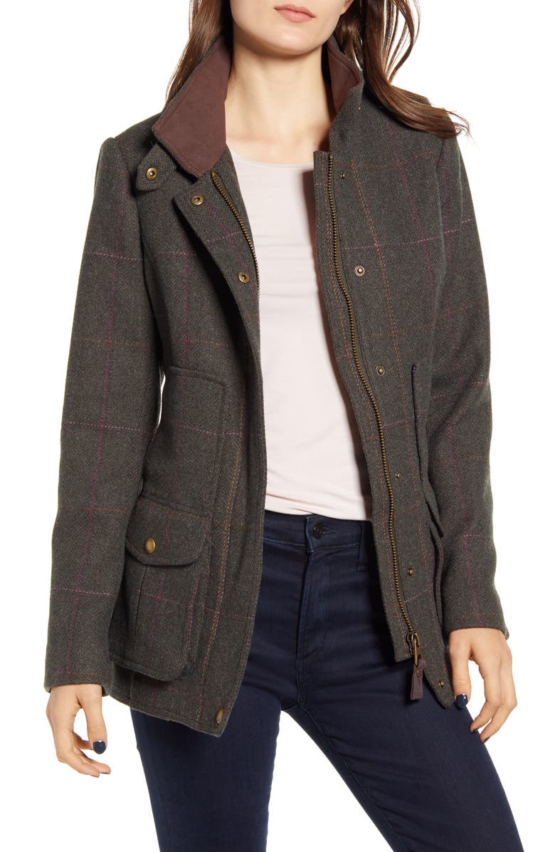 Joules Wool Blend Tweed Field Coat | Nordstrom
