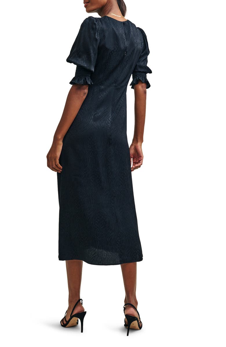 Nobody's Child Luna Puff Sleeve Satin Midi Dress | Nordstromrack