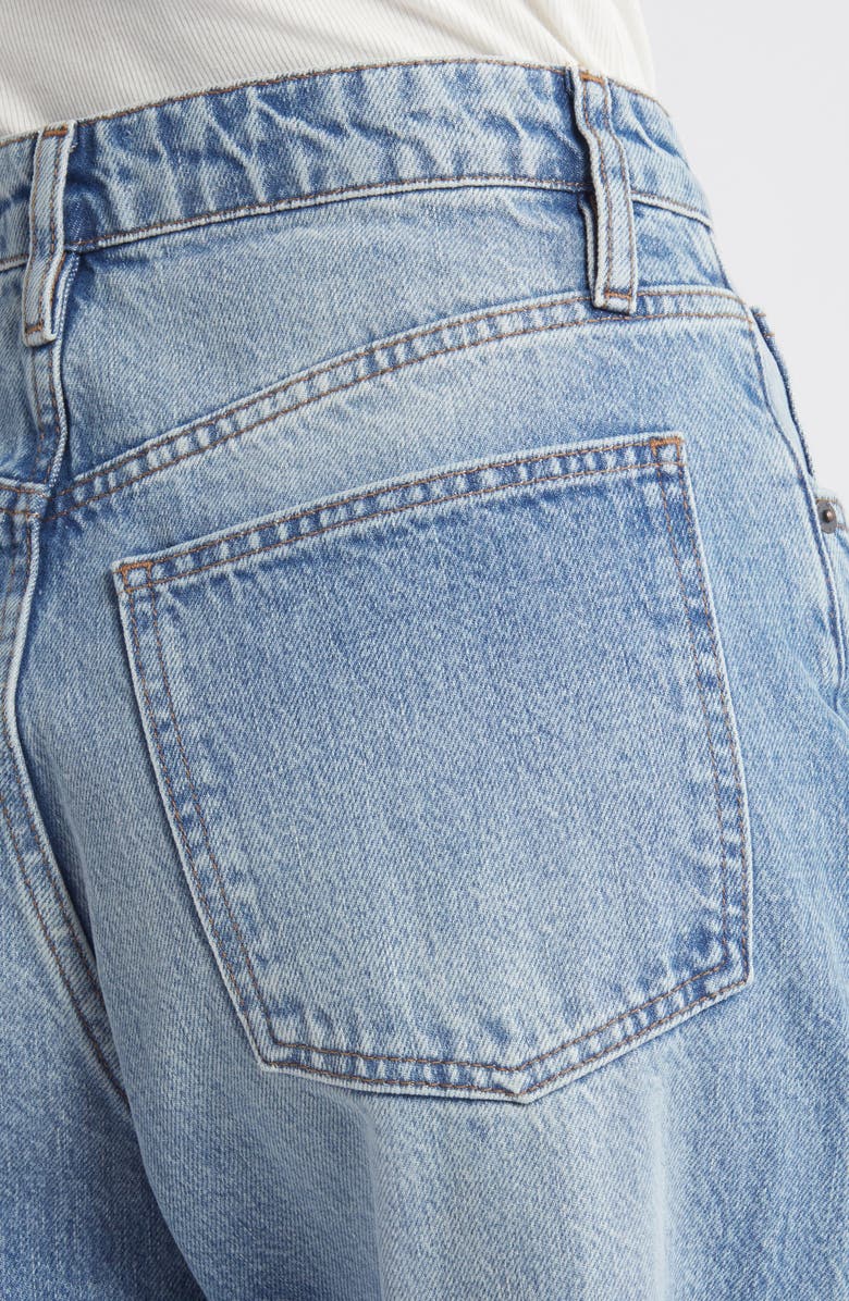 FRAME Fray Step Hem Barrel Leg Jeans | Nordstromrack