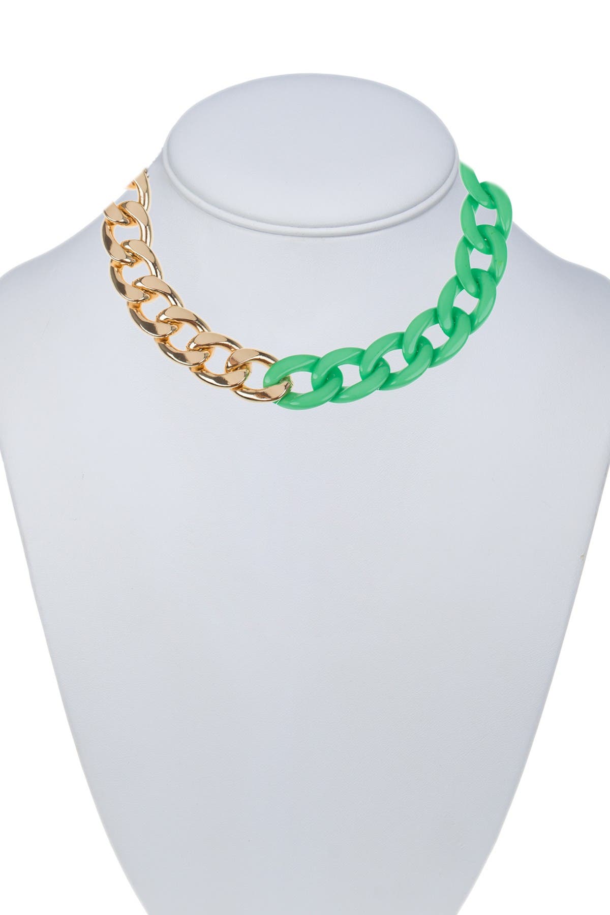 JARDIN Colorblock Curb Chain Link Necklace | Nordstromrack