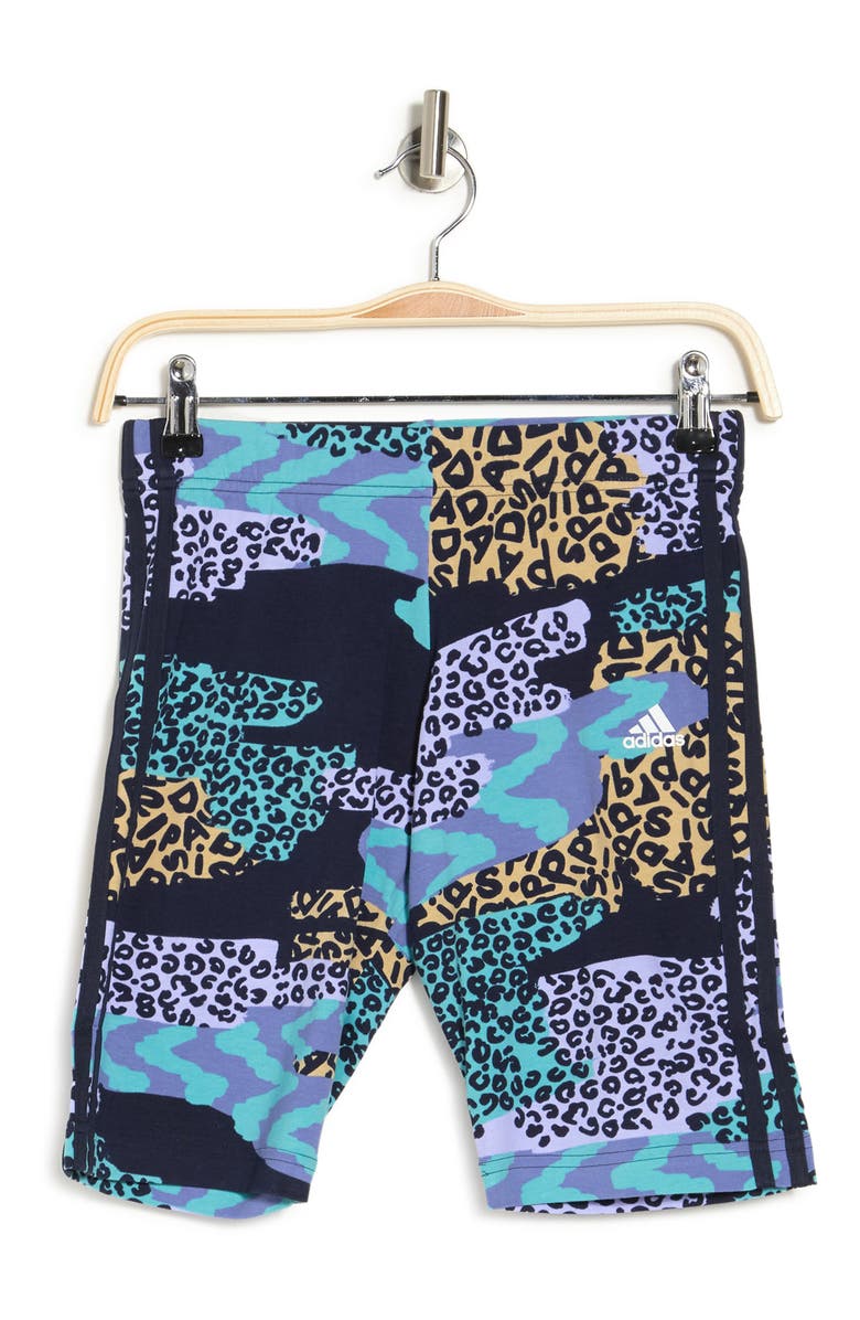 adidas Farma Mixed Cheetah Print Bike Shorts | Nordstromrack