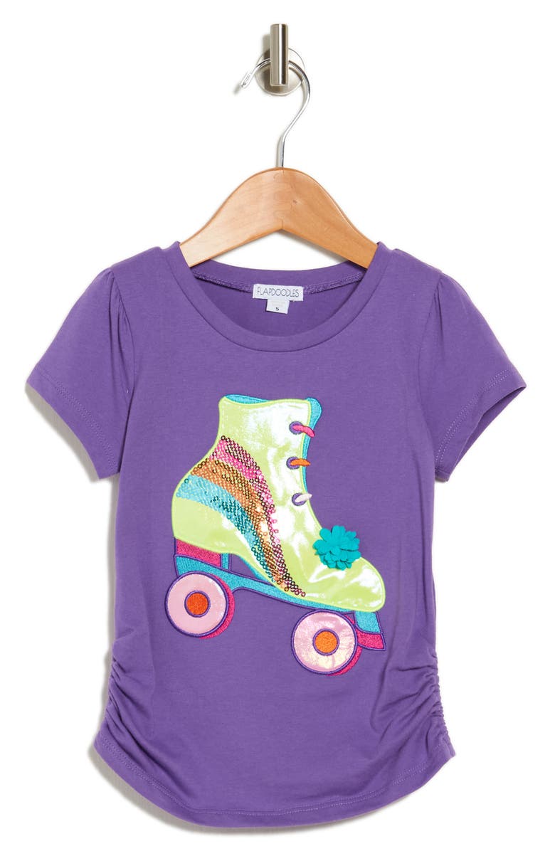 Flapdoodles Kids' Sequin Smiley Art T-Shirt | Nordstromrack