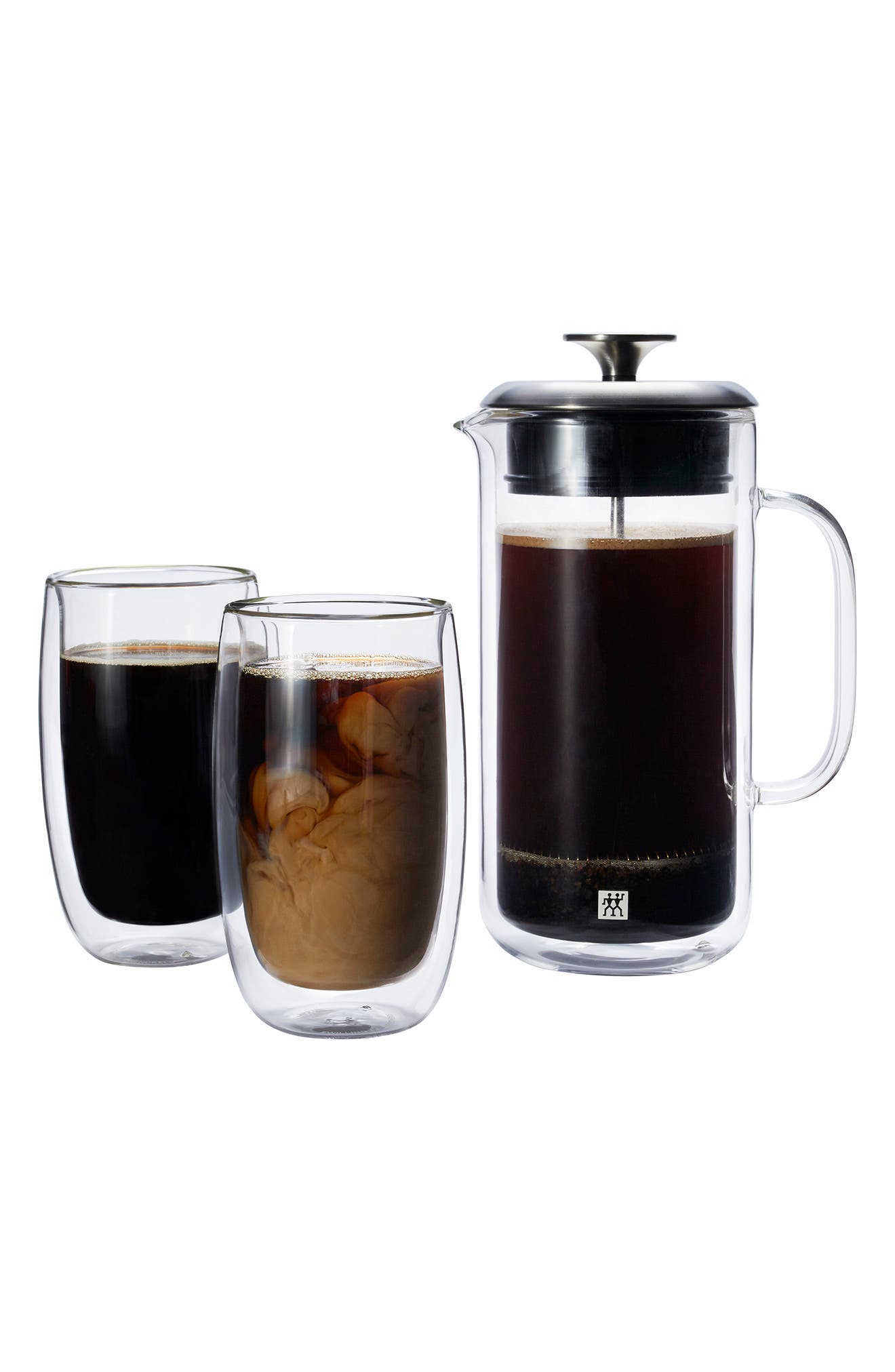 ZWILLING Sorrento Double Wall French Press and Latte Glass | Nordstromrack