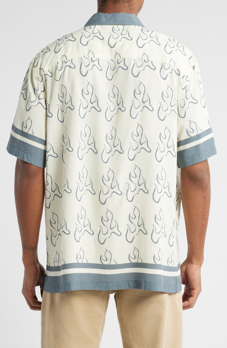 Vans Blaze Print Bordered Camp Shirt | Nordstromrack