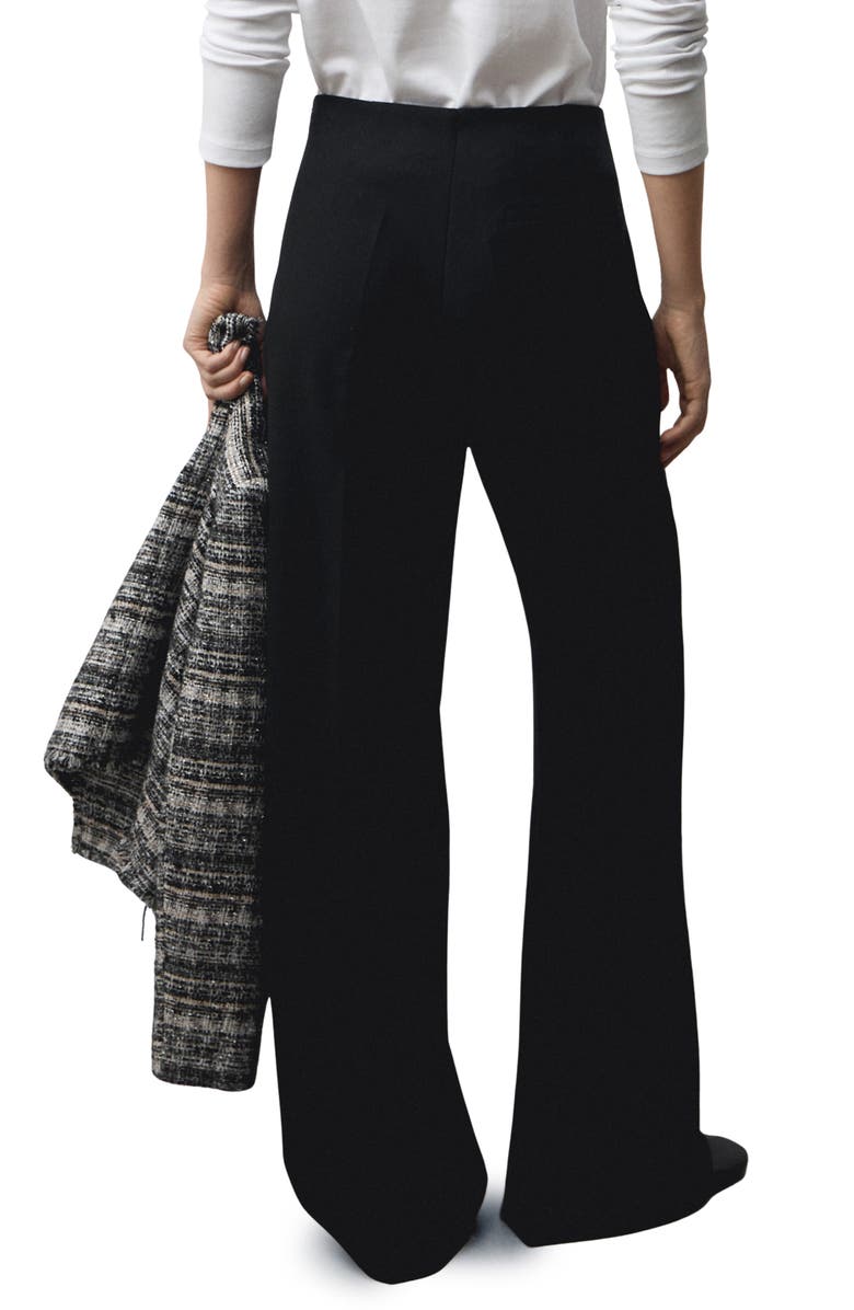 MANGO Button Wide Leg Pants | Nordstromrack