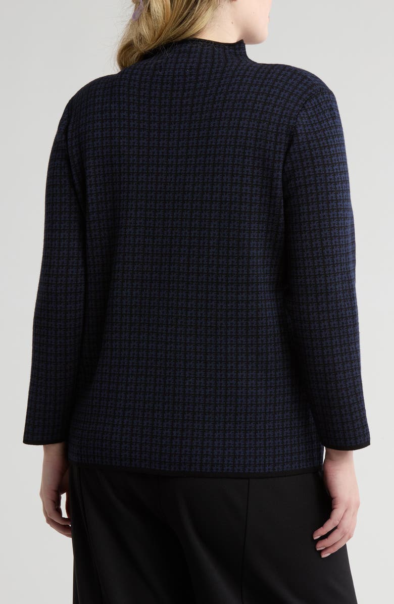 MAX STUDIO Check Mock Neck Sweater | Nordstromrack