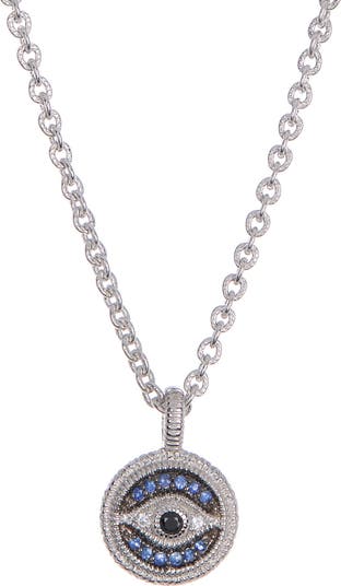Judith Ripka Sterling Silver Evil Eye Pendant Necklace | Nordstromrack