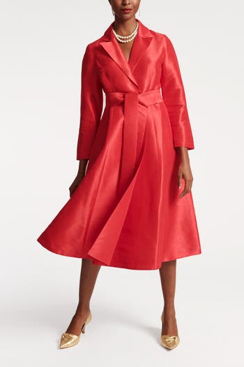 Frances Valentine Lucille Wrap Dress w/Lining Dupioni Dupioni | Nordstrom
