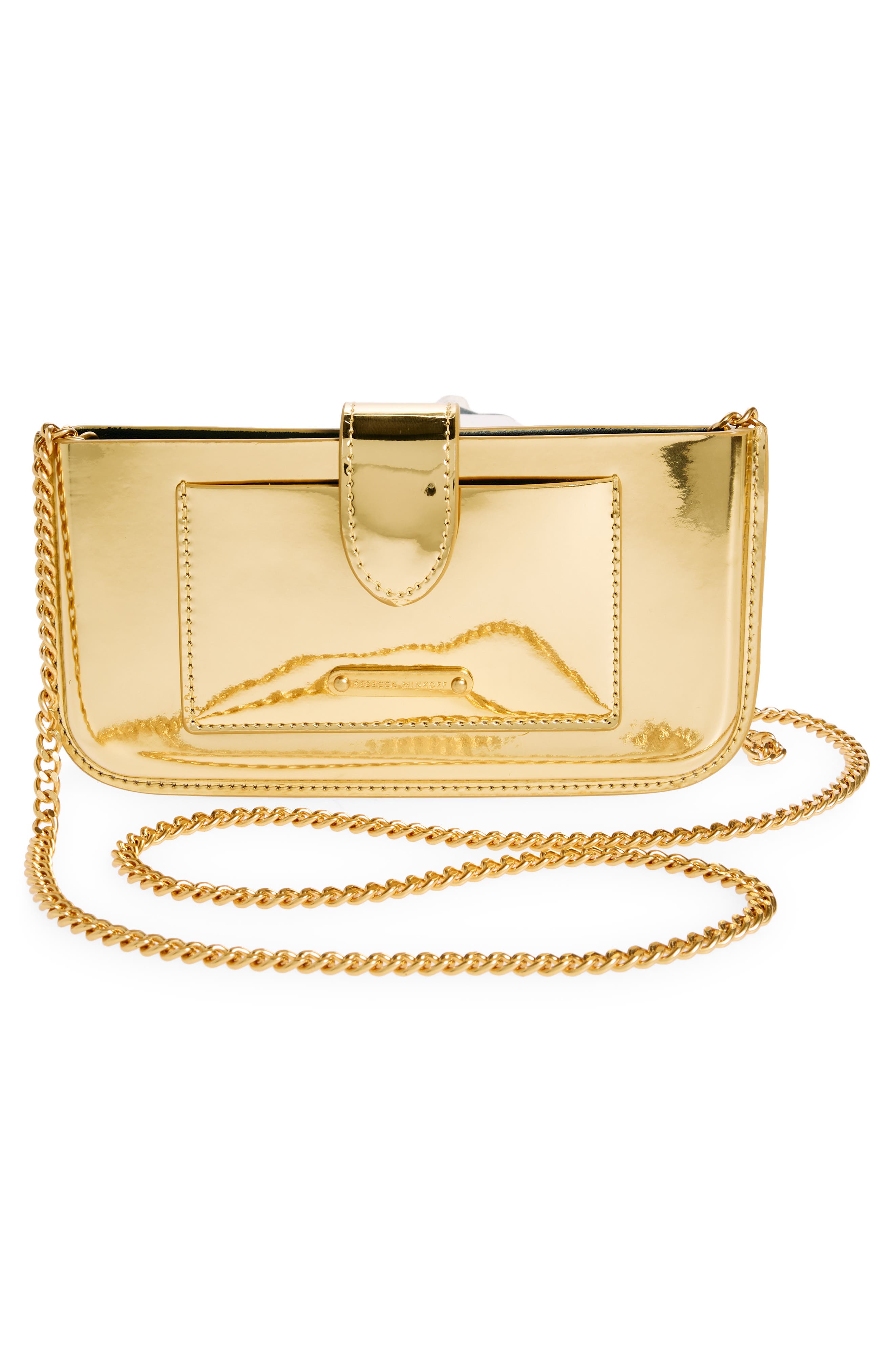 Rebecca Minkoff Crystal Embellished Dog Clip Crossbody Phone Bag ...