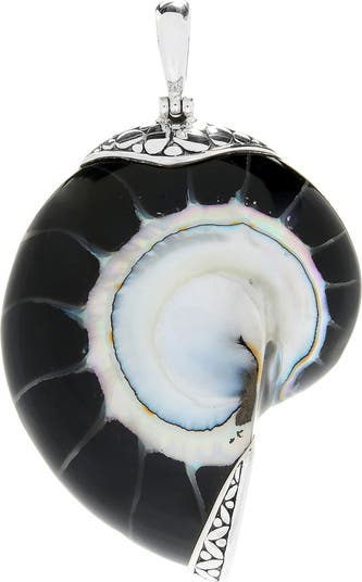 SAMUEL B. Sterling Silver Nautilus Shell Pendant | Nordstromrack