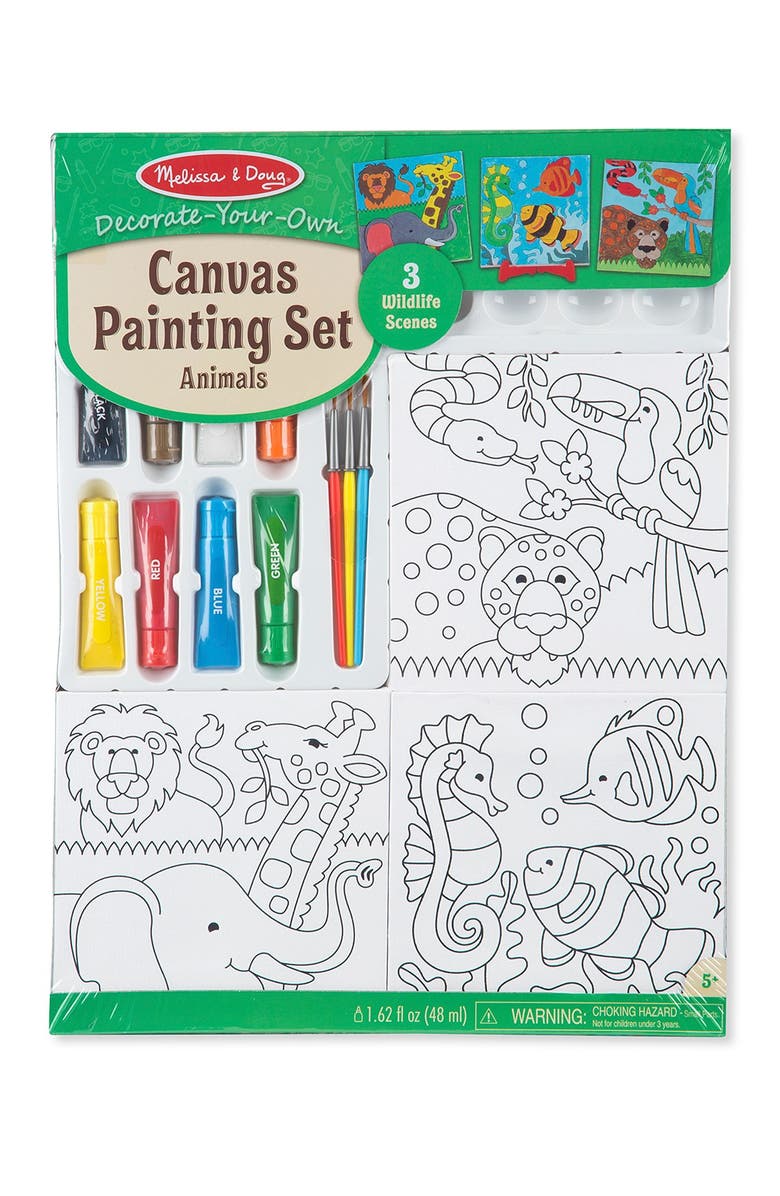 Melissa & Doug Canvas Painting Set - Animals | Nordstromrack