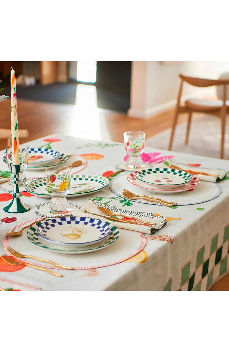 MISETTE Still Life 4-Pack Embroidered Linen Napkins | Nordstrom