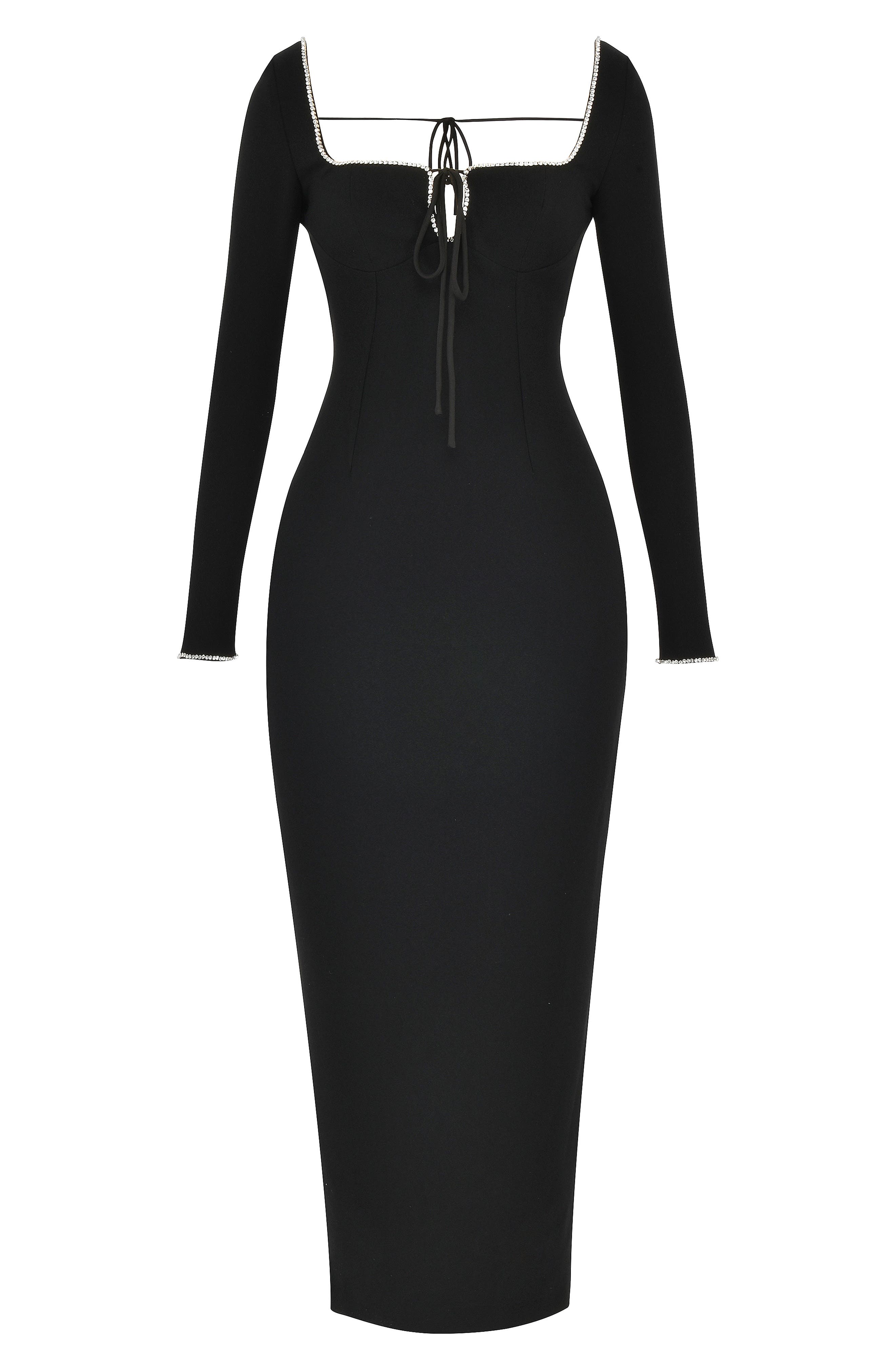 HOUSE OF CB Rosa Embellished Long Sleeve Dress | Nordstrom