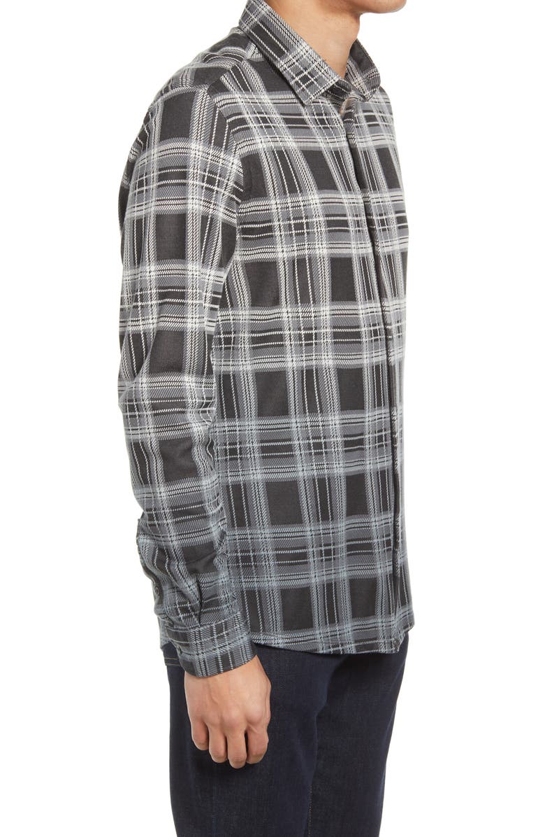 Stone Rose Plaid Dip Dye Knit Button-Up Shirt | Nordstromrack