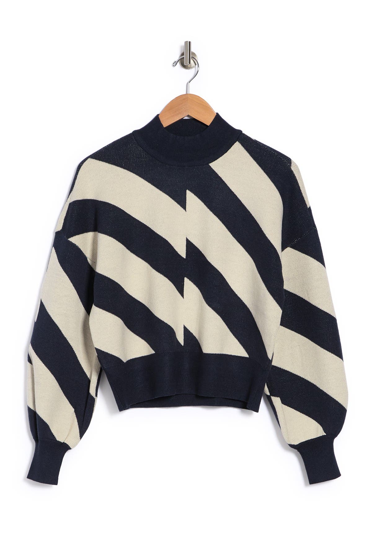 VERO MODA VERA MODA Stripe Mock Neck Sweater | Nordstromrack