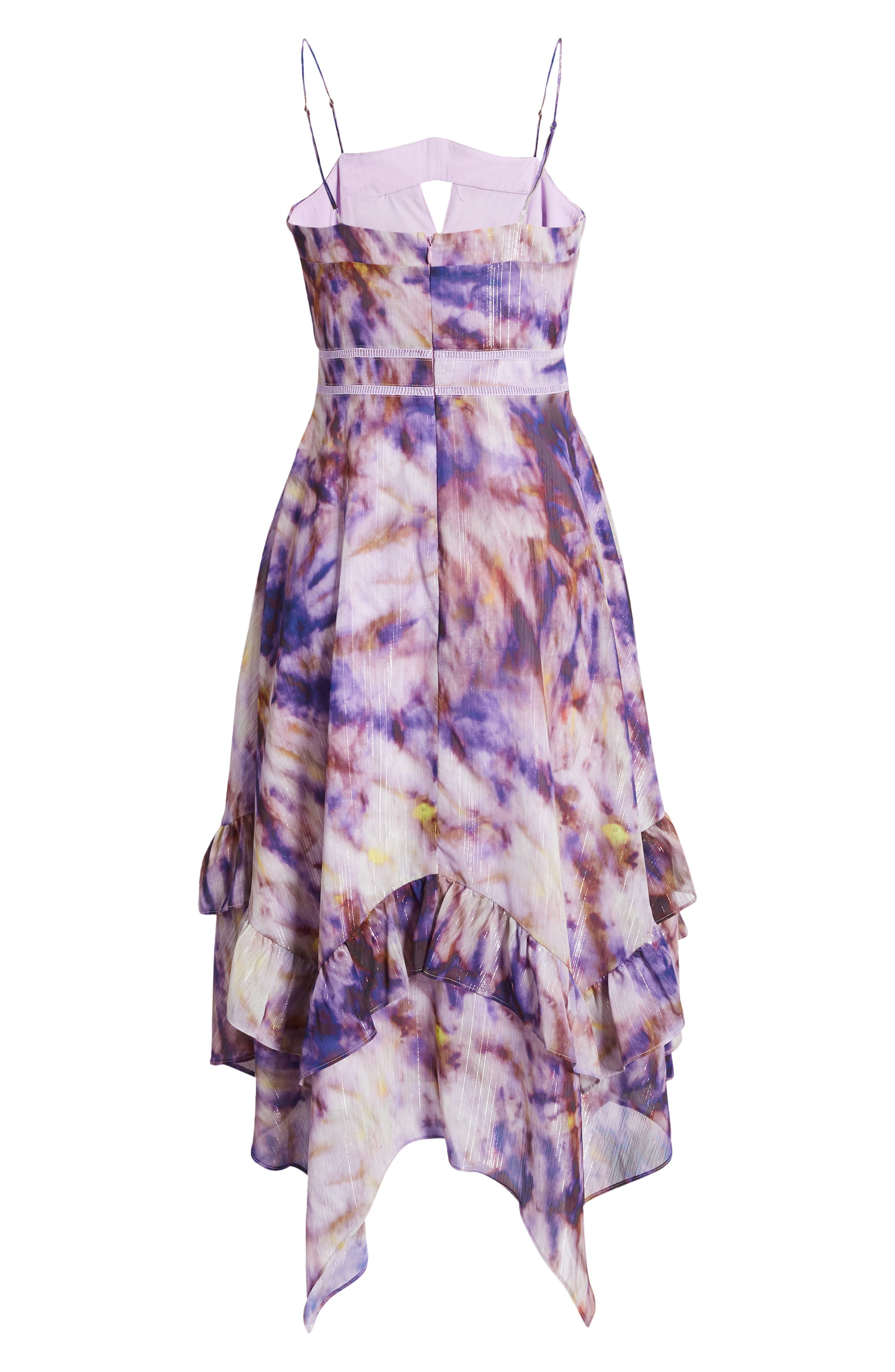 Adelyn Rae Jodie Tie Dye & Metallic Stripe Dress | Nordstromrack