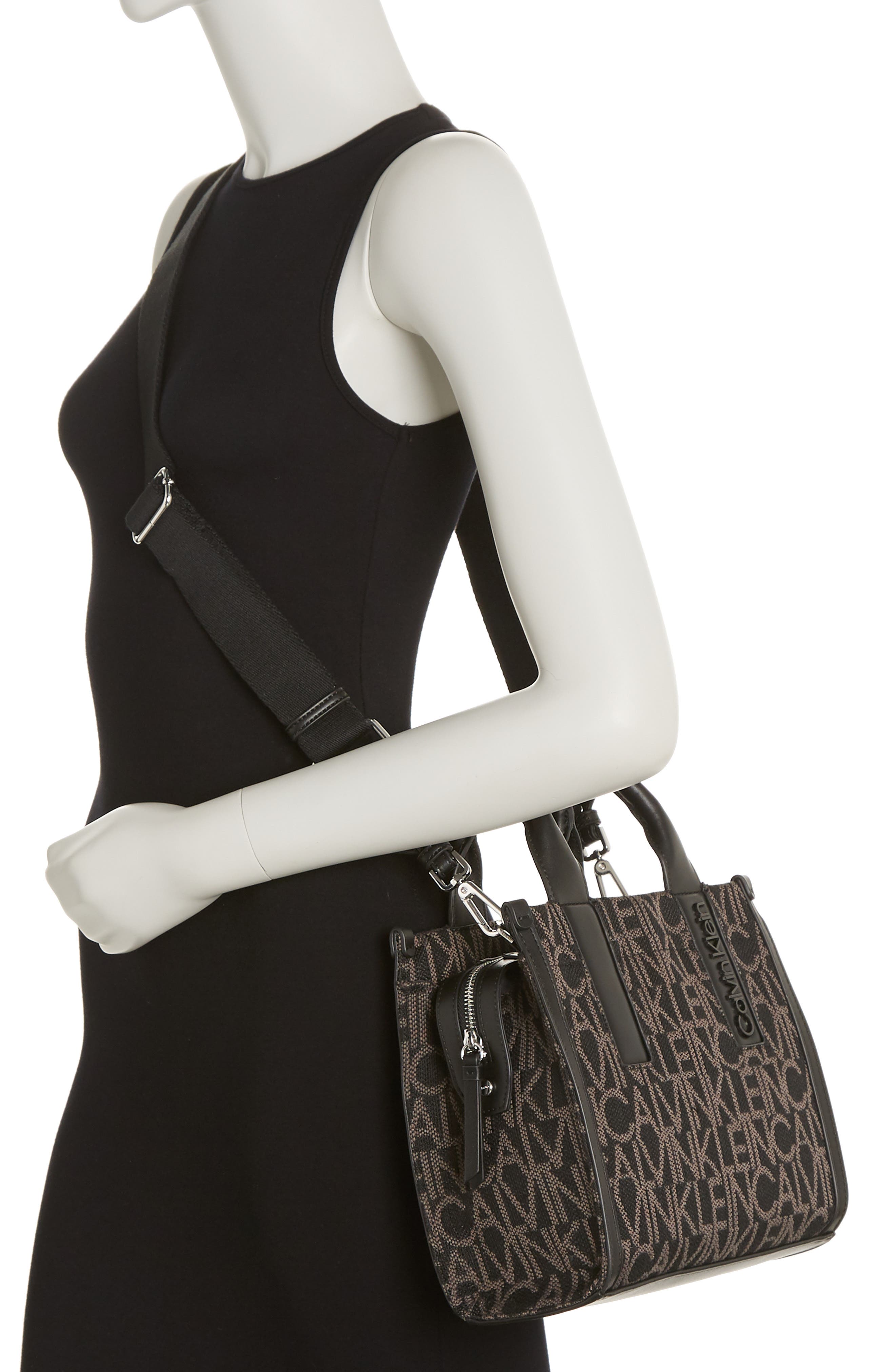 Calvin Klein Nyra Jacquard Satchel Bag | Nordstromrack