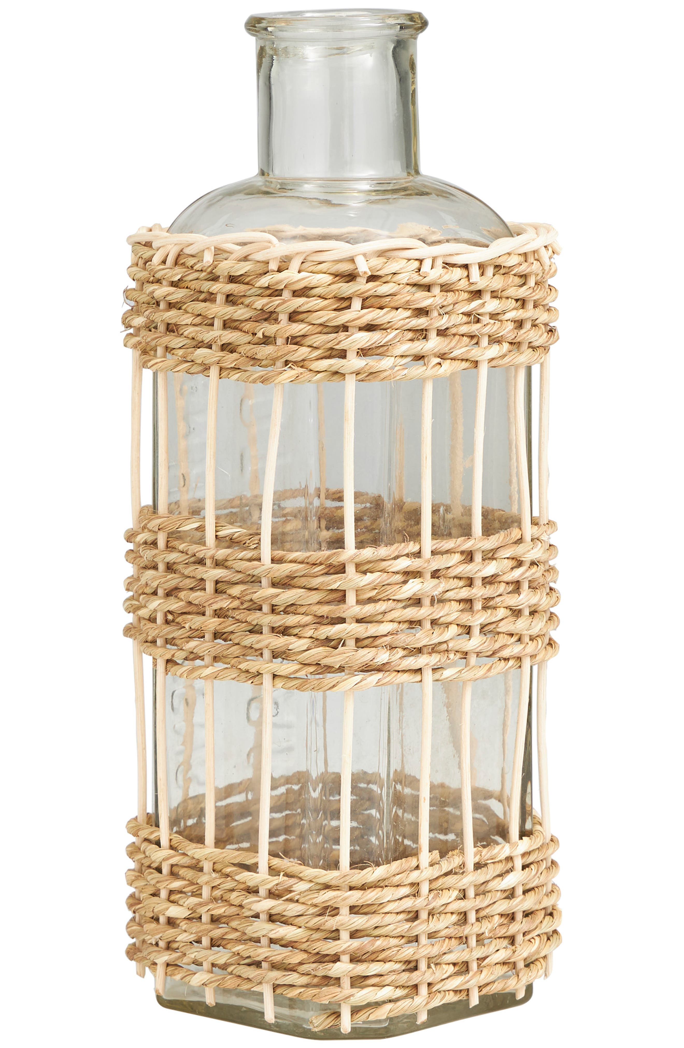 GINGER BIRCH STUDIO Rattan Glass Vase | Nordstromrack