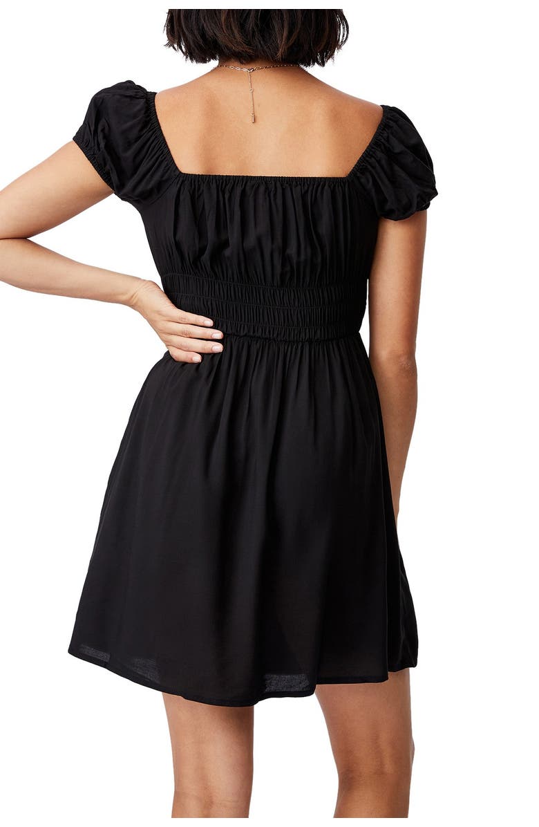Cotton On Woven Frankie Puff Sleeve Shirred Fit And Flare Mini Dress ...