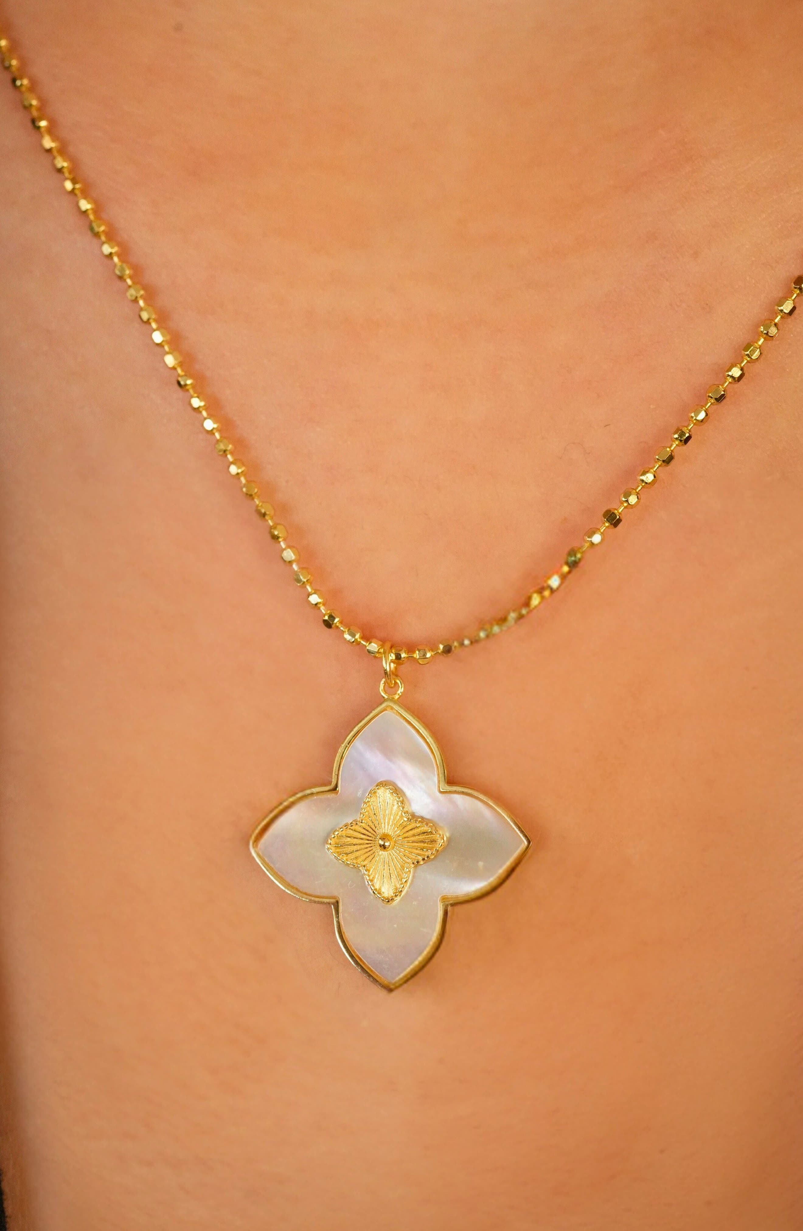 Argento Vivo Sterling Silver Ball Chain Clover Pendant Necklace | Nordstrom