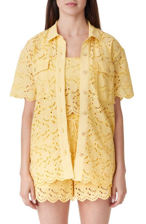 Women's Eyelet Button Up Tops | Nordstrom