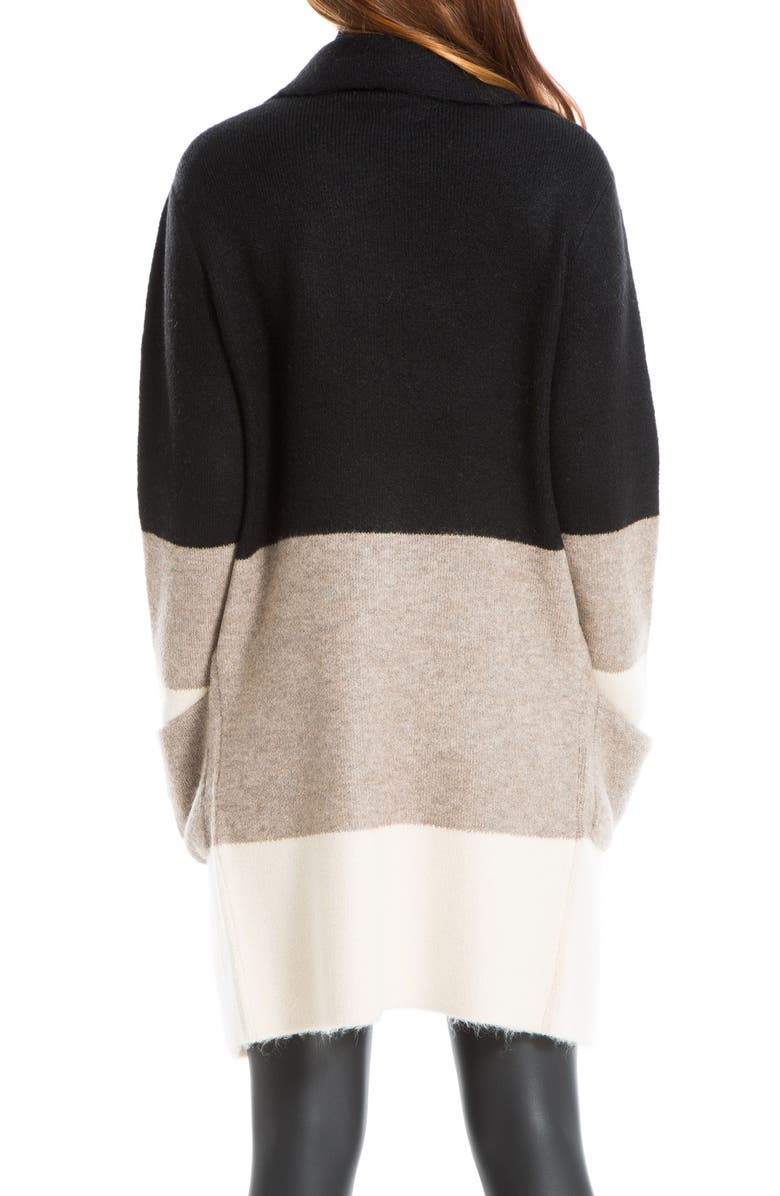 MAX STUDIO Colorblock Cardigan | Nordstromrack