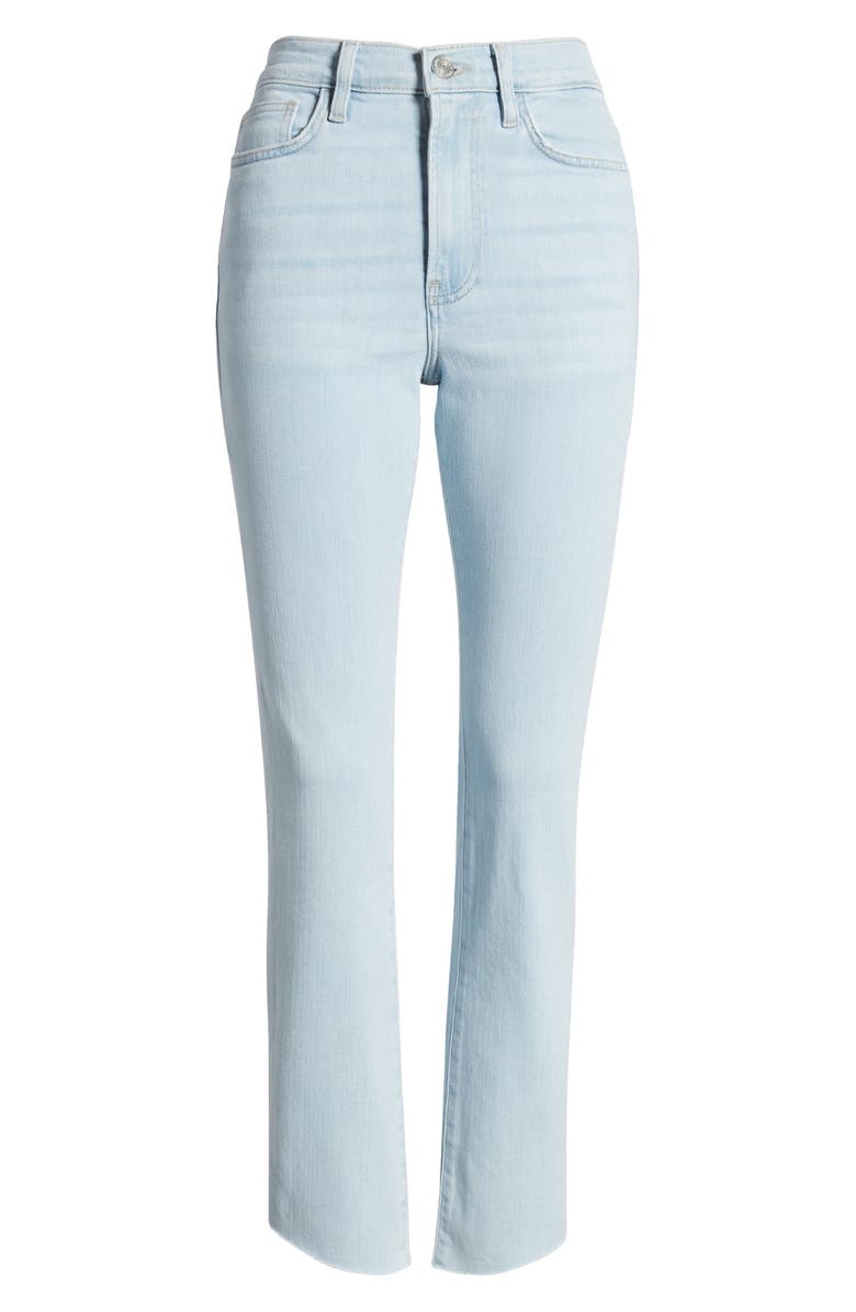 FRAME Le High Waist Cascade Hem Ankle Straight Leg Jeans | Nordstromrack