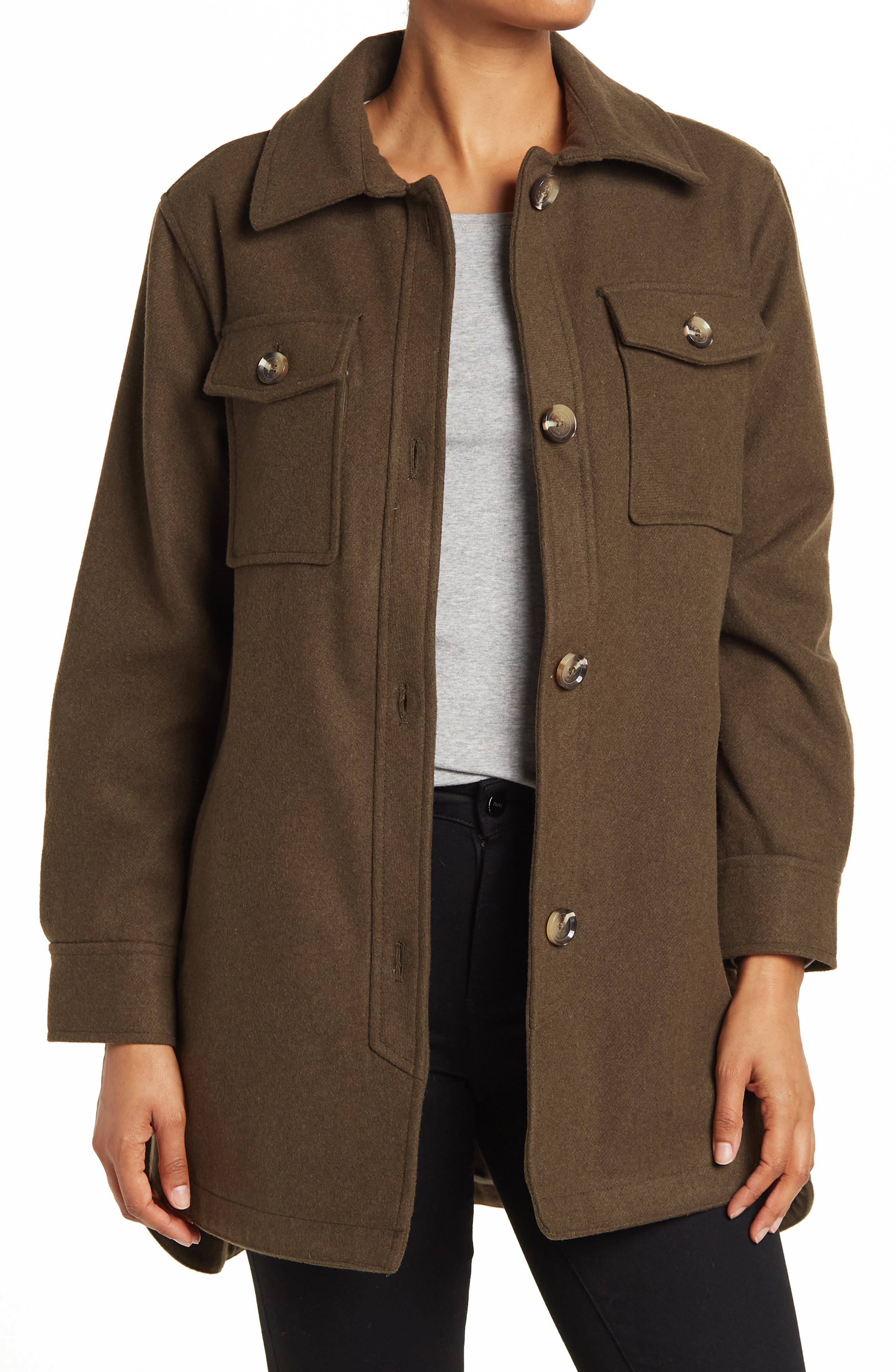Sam Edelman Long Collared Shacket | Nordstromrack