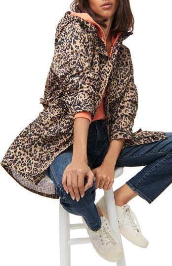 J.Crew Perfect Leopard Rain Jacket | Nordstrom