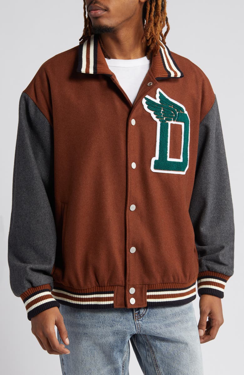 DIET STARTS MONDAY Wings Wool Blend Varsity Jacket | Nordstrom