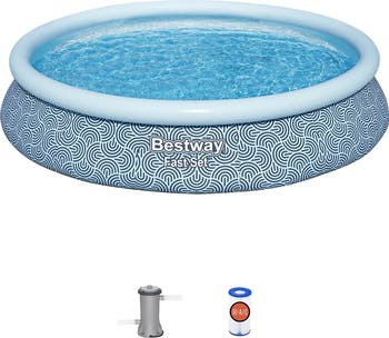 Fast Set Bestway Fast Set PVC 15' Above Ground Round Inflatable ...