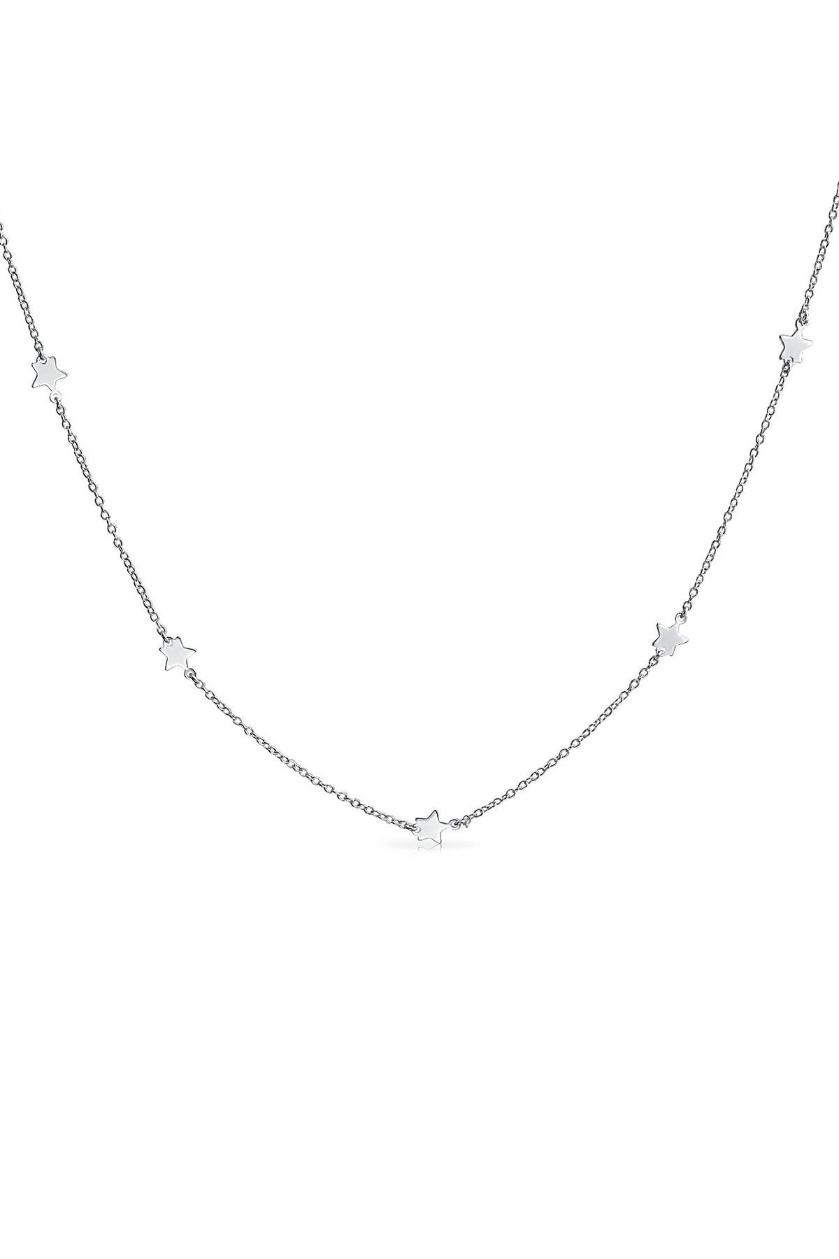 BLING JEWELRY Sterling Silver Multi-Star Rock Star Necklace | Nordstromrack