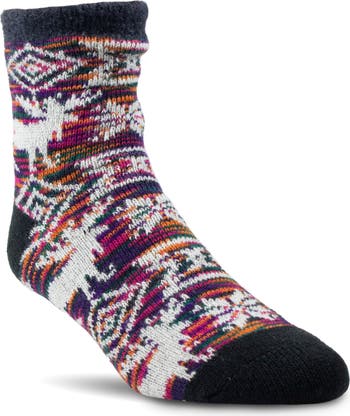 Woolrich Aloe-Infused Double-Layer Patterned Crew Socks | Nordstromrack