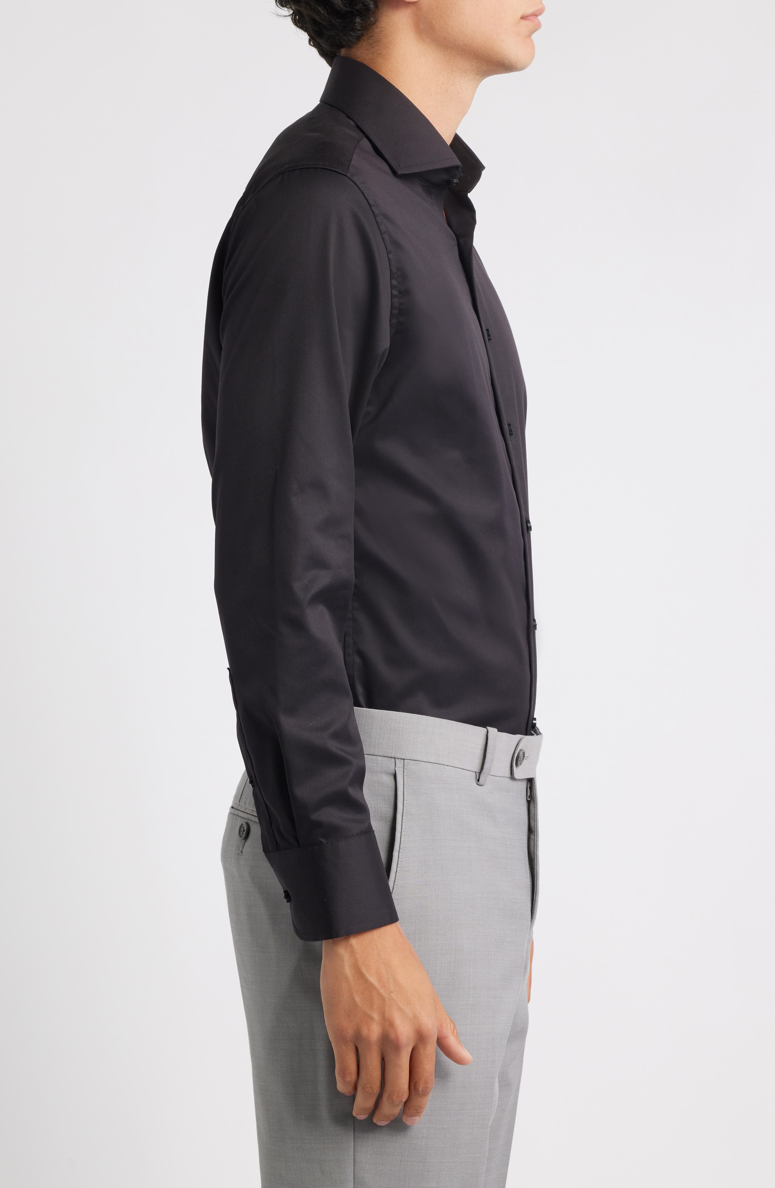 1863 by Eterna Luxury Slim Fit Non-Iron Dress Shirt | Nordstrom