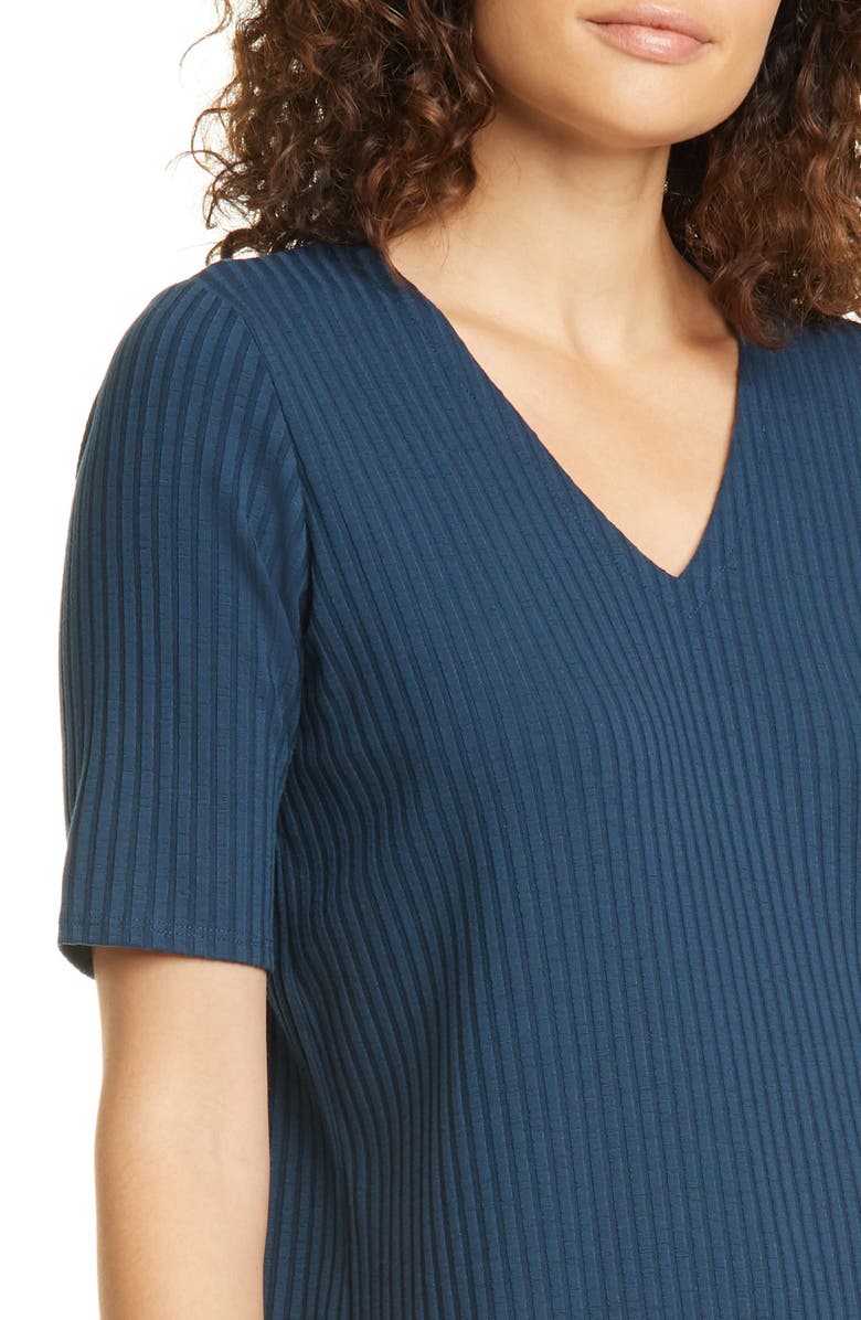 Eileen Fisher V-Neck Side Split Dress | Nordstrom