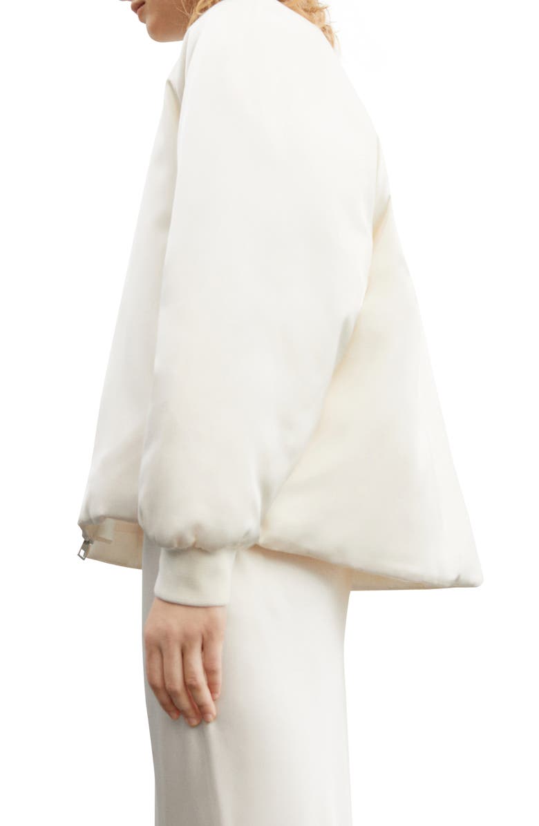MANGO Quilted Satin Bomber Jacket | Nordstrom