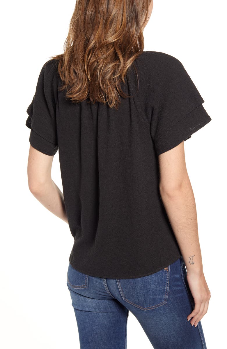Madewell Texture & Thread Tiered Sleeve Top | Nordstromrack