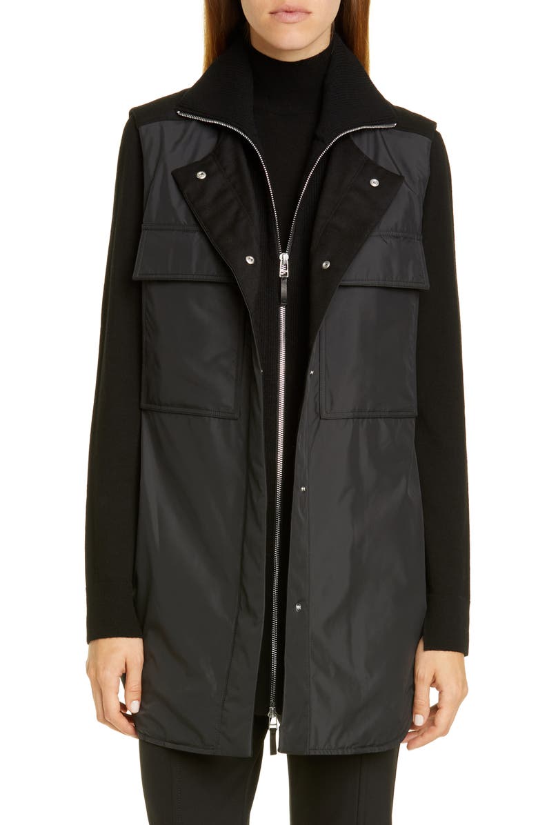 Lafayette 148 New York Willis Vest with Knit Dickey | Nordstrom