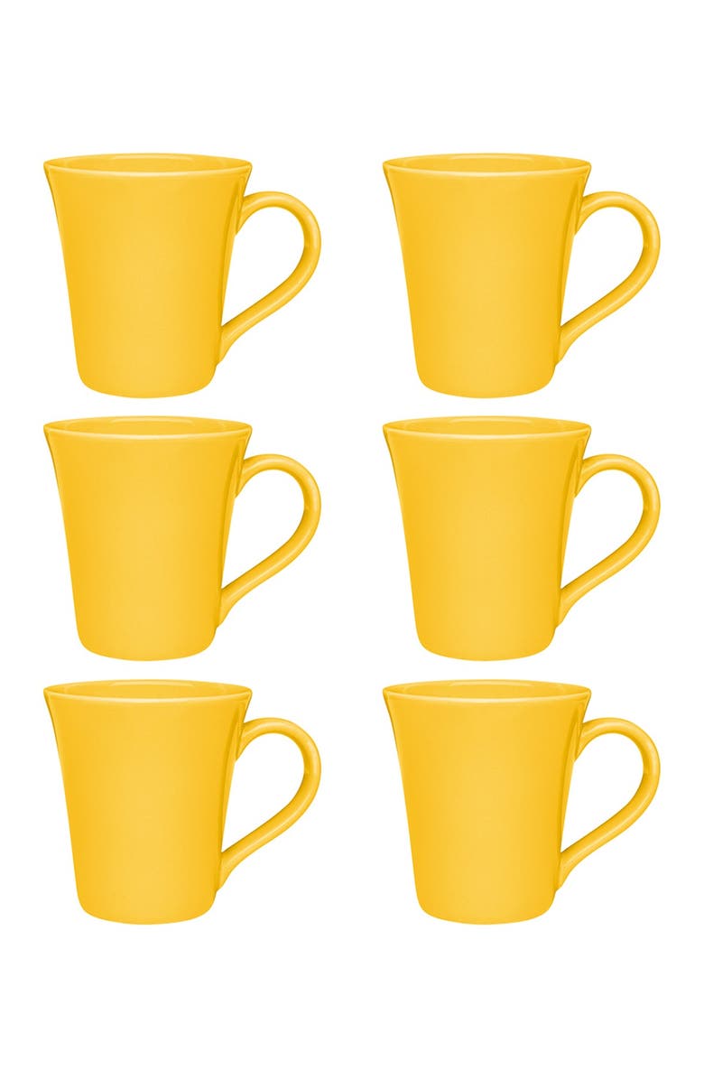 MANHATTAN COMFORT Floreal 6 Mugs 11.16 oz - Yellow | Nordstromrack