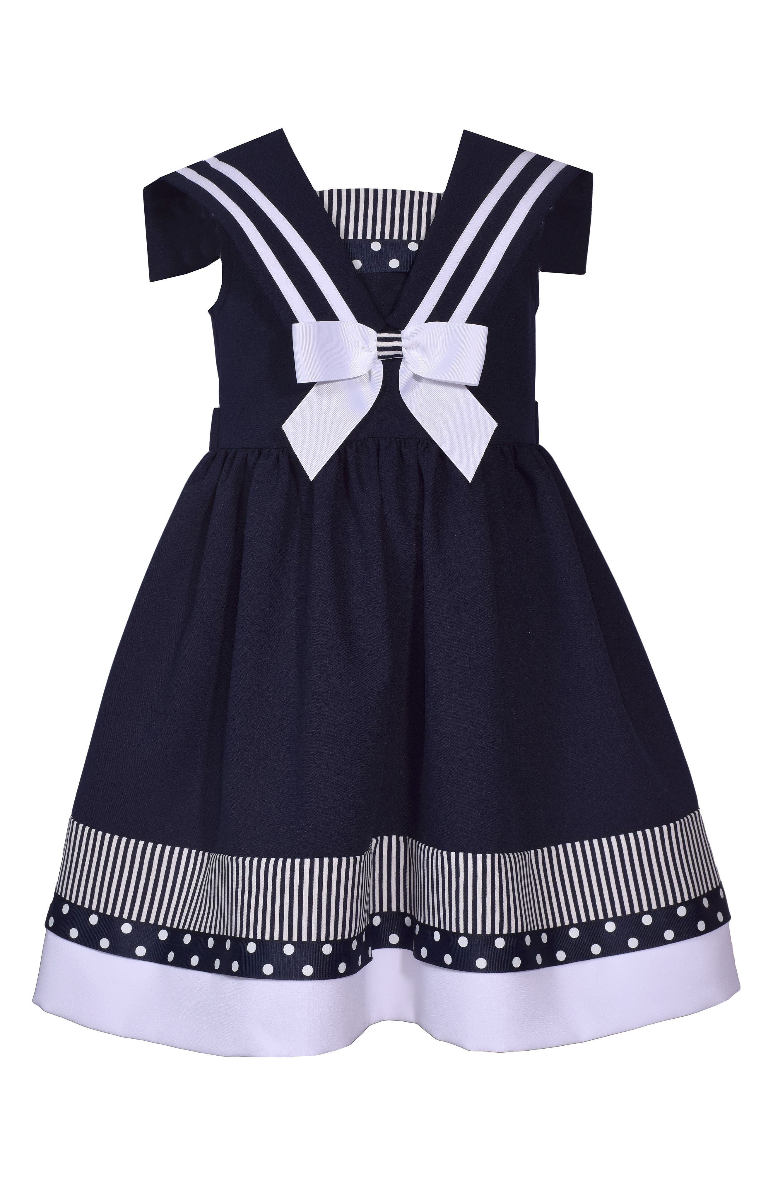 Kids' Dot Stripe Nautical Dress (Women) | Nordstromrack