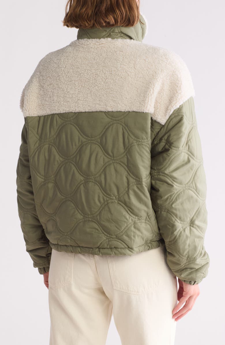 Thread & Supply Faux Shearling Detail Onion Quilted Jacket | Nordstromrack