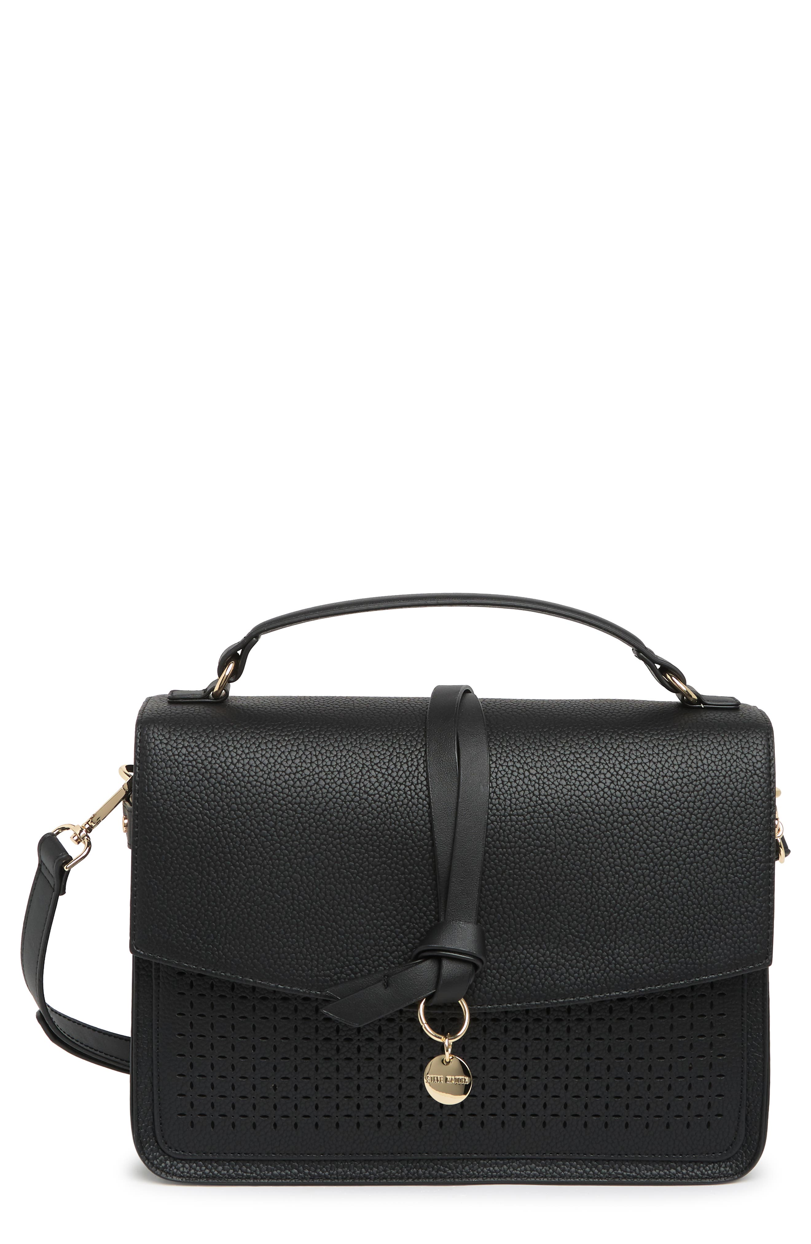 Steve Madden Wila Perforated Top Handle Satchel | Nordstromrack