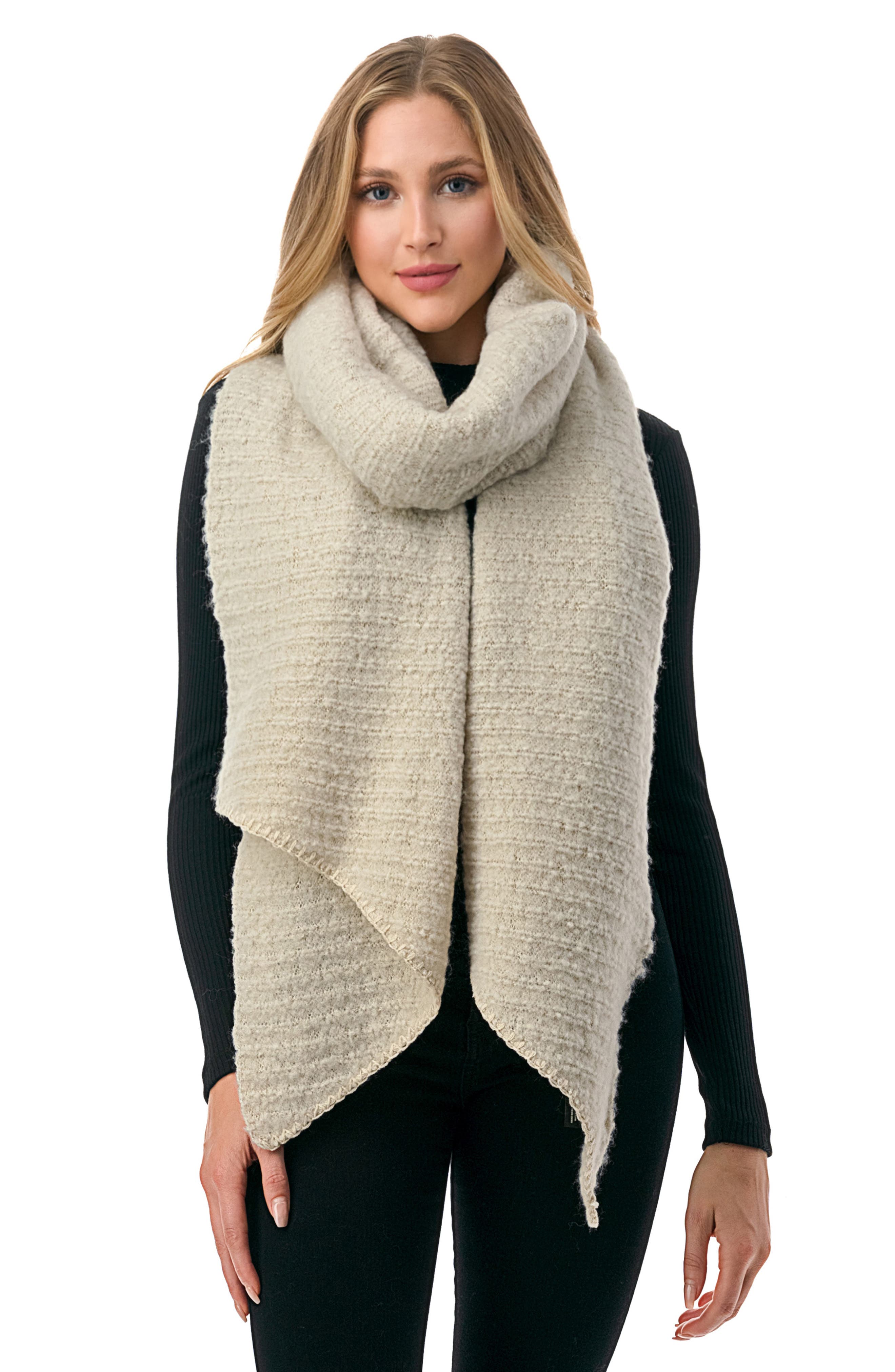 MARCUS ADLER Ultra Soft Whip Stitch Scarf (Women) | Nordstromrack
