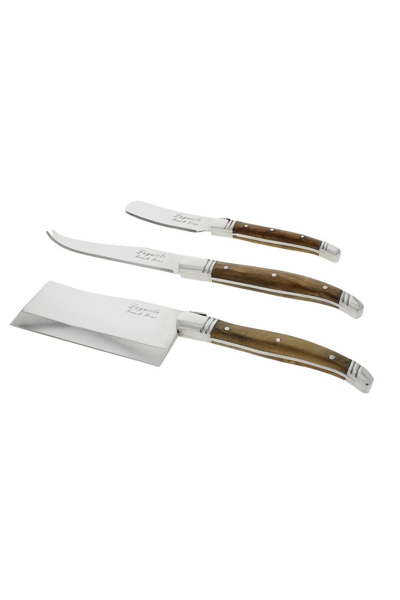 3-Piece Laguiole Connoisseur Olive Wood Cheese Set | Nordstromrack