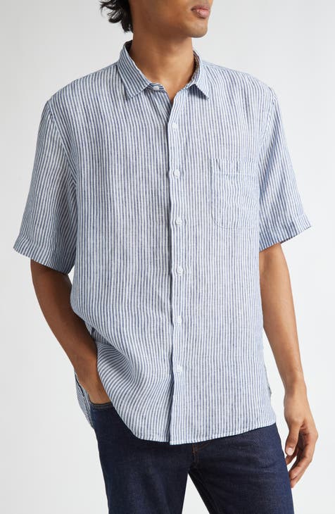 Men's 100% Linen Short Sleeve Shirts | Nordstrom