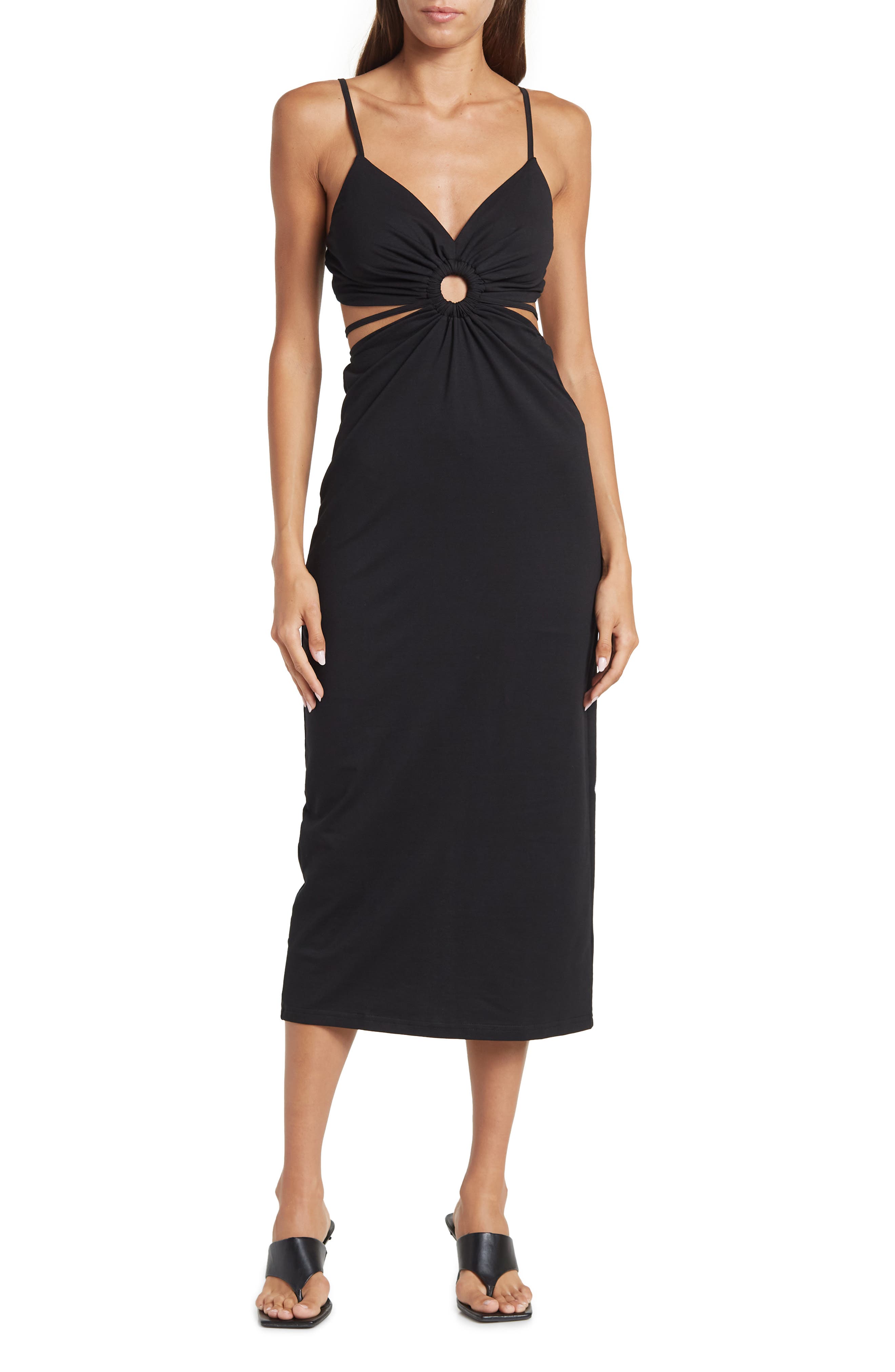Walter Baker Rivka Cut-Out Midi Dress | Nordstromrack