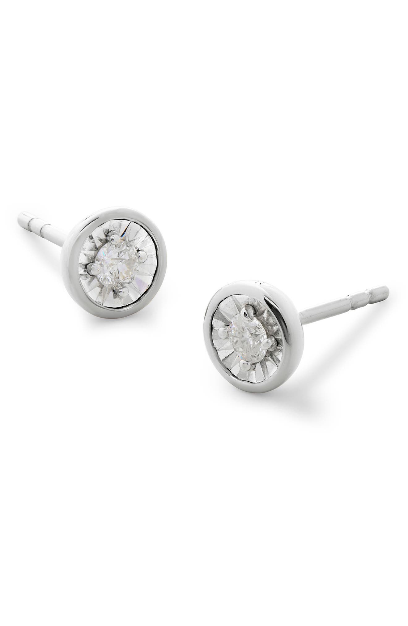 Monica Vinader Essential Diamond Stud Earrings | Nordstrom